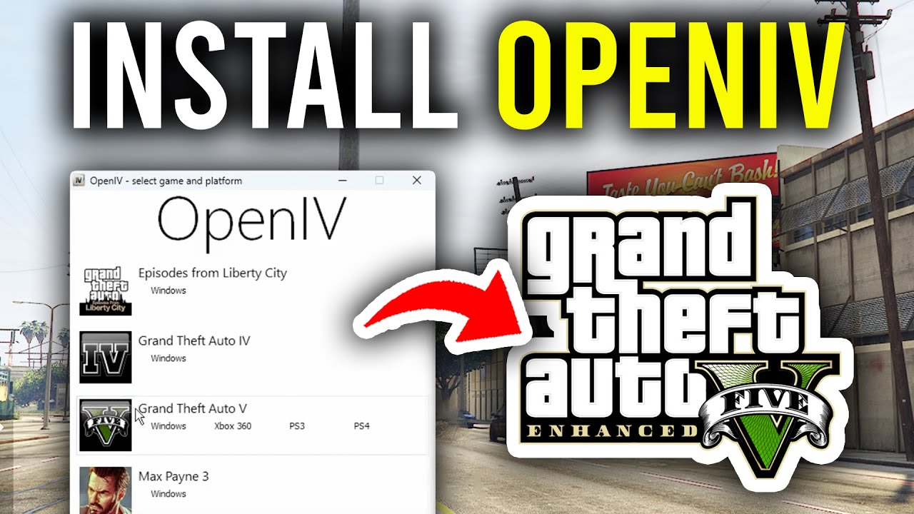 How To Install OpenIV For GTA 5 Enhanced - Step By Step - YouTube