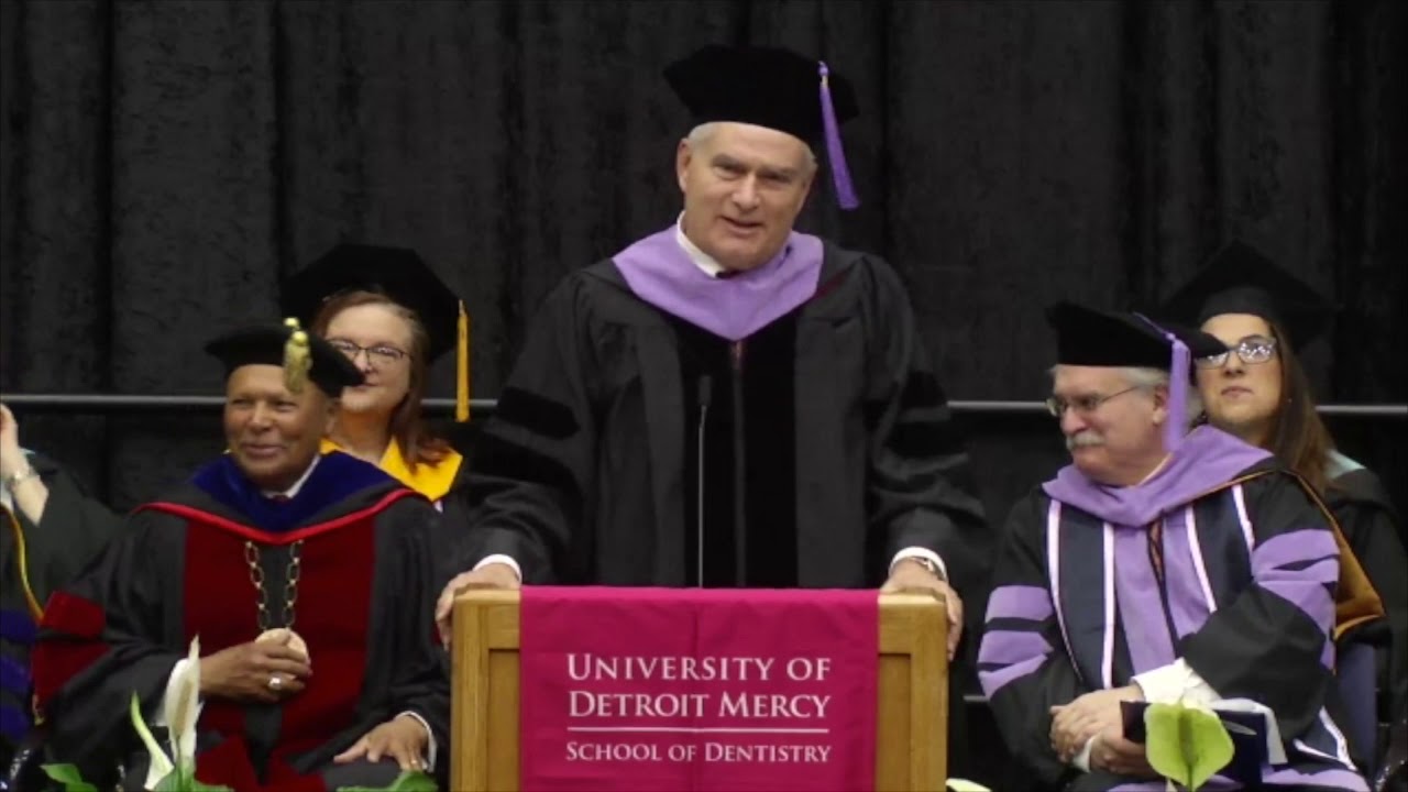 Commencement speaker Mark Murphy addresses Detroit Mercy Dental 2019 ...
