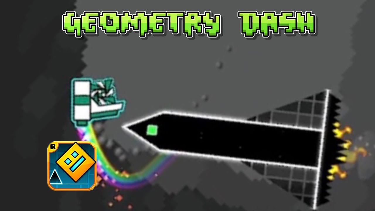 Rocket mini game 104 seconds Geometry Dash - YouTube