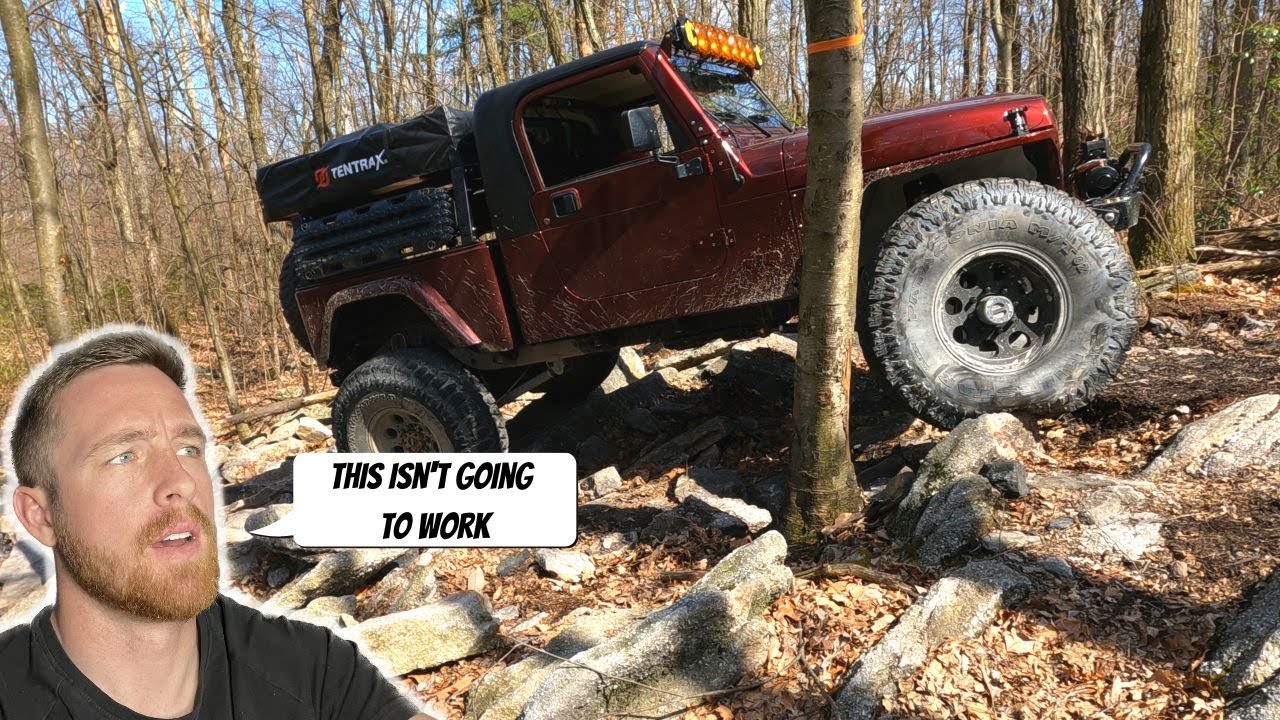 I RAN INTO A TREE with my Jeep?? | EXPLORING AOAA - YouTube