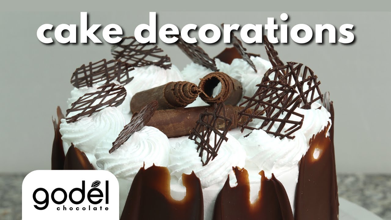 Cake Decorations using Godel Chocolate - YouTube
