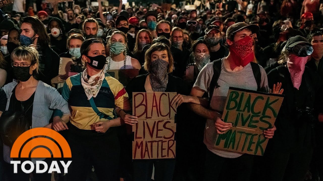 Protests Continue For 8th Night, But With Less Violence | TODAY - YouTube