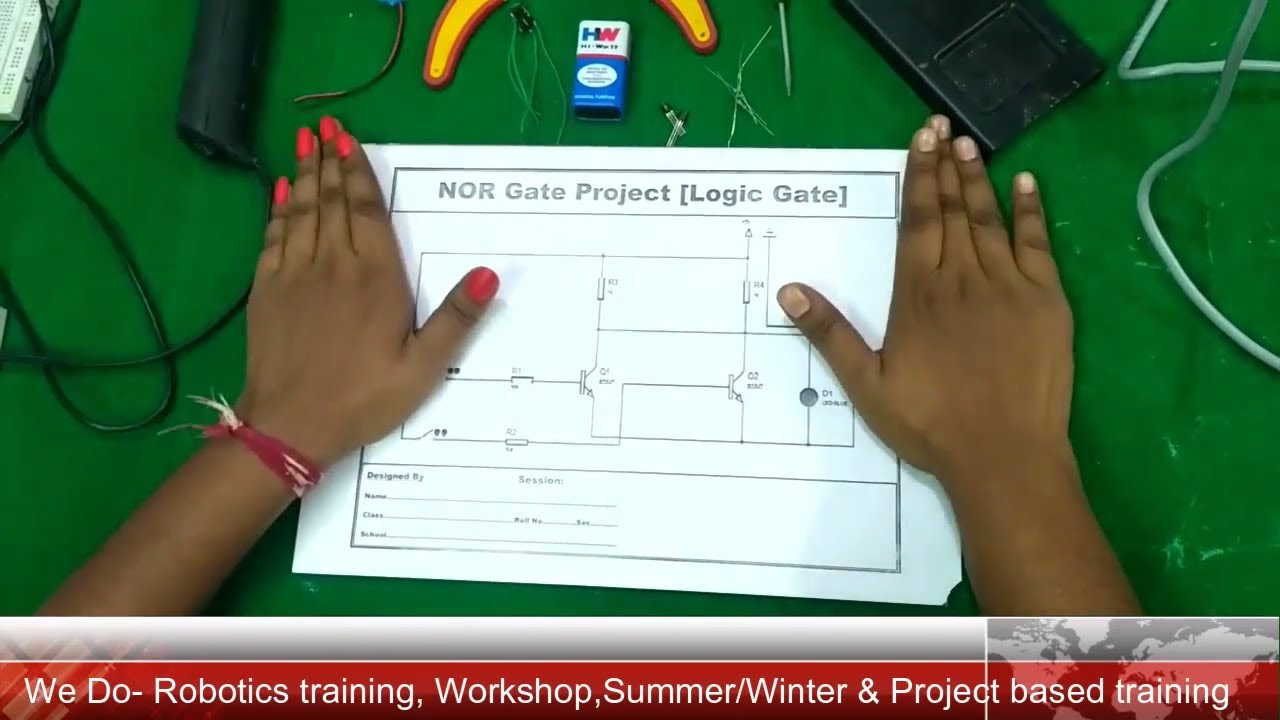 How to make NOR gate at home - YouTube