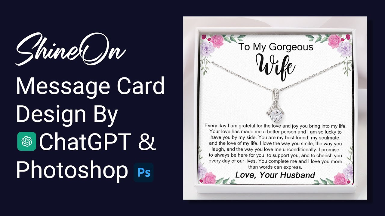 Creating a Stunning ShineOn Message Card Design By ChatGPT and ...