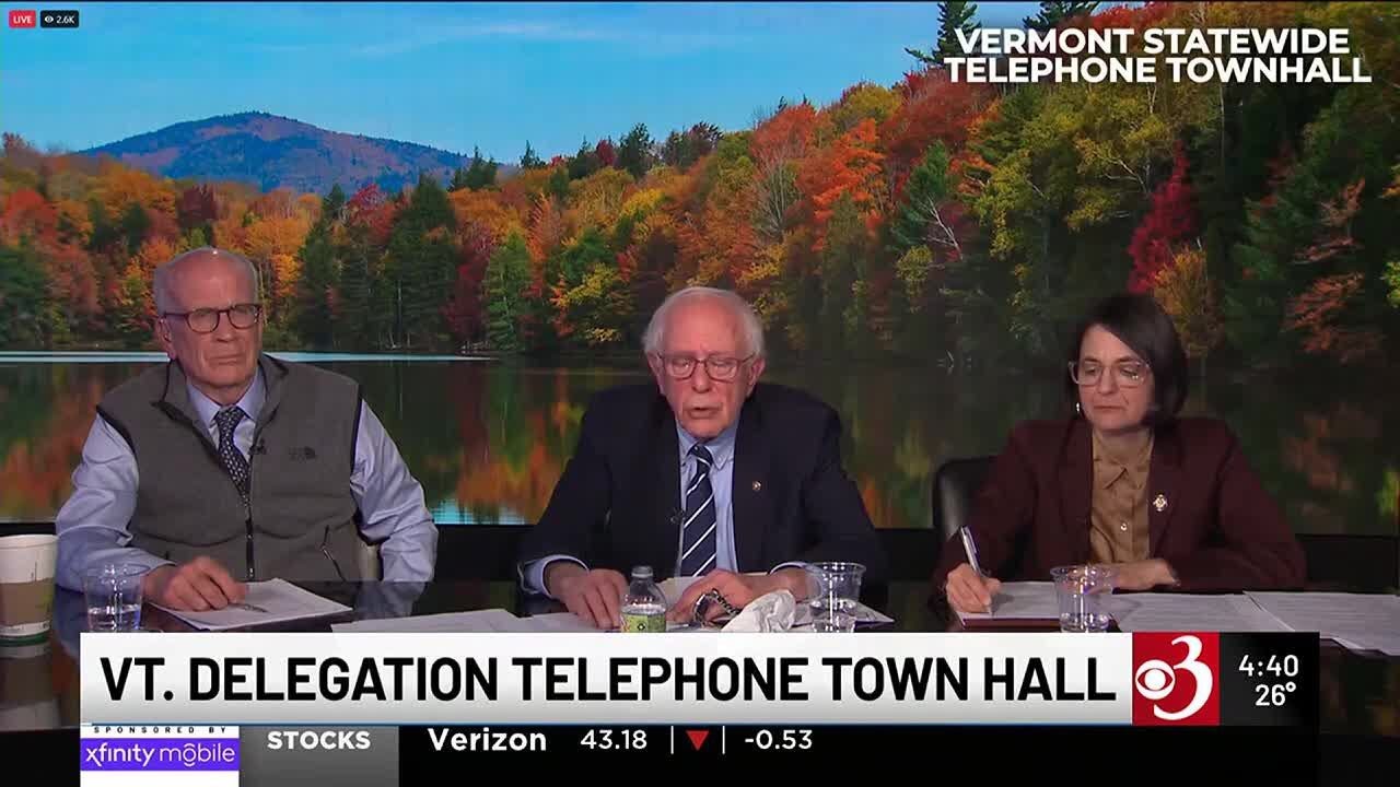 Thousands of Vermonters call in to telephone town hall hosted by Vt ...