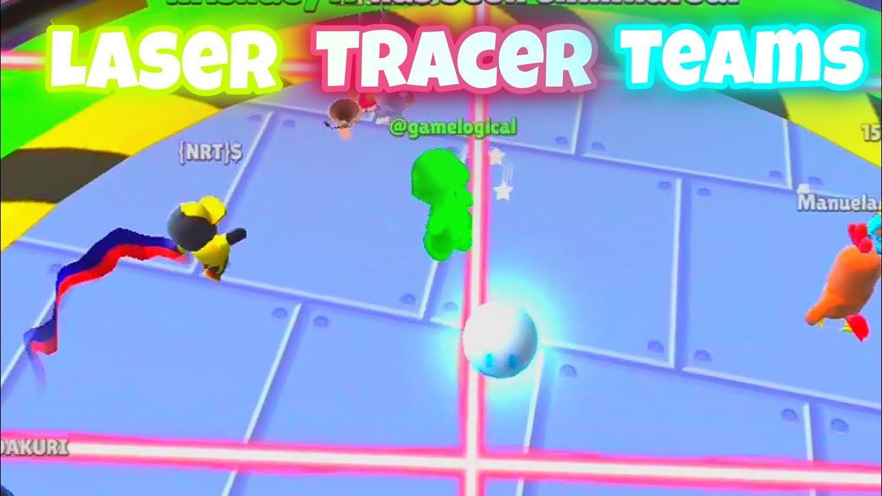 Stumble Guys Laser Tracer Teams - YouTube