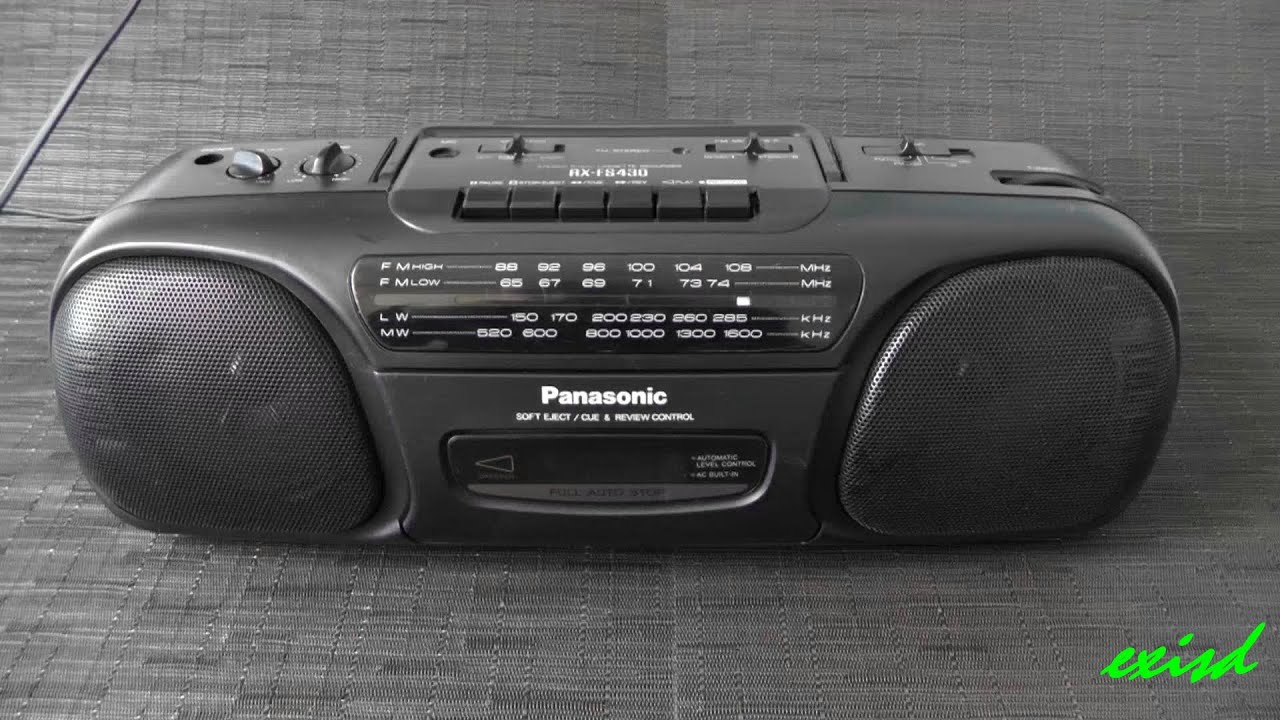 Panasonic RX-FS430 stereo radio cassette recorder magnó - YouTube