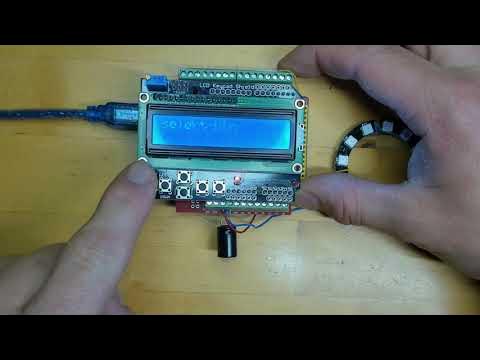 Arduino, lcd keypad shield, mit Ardublock programmieren - YouTube