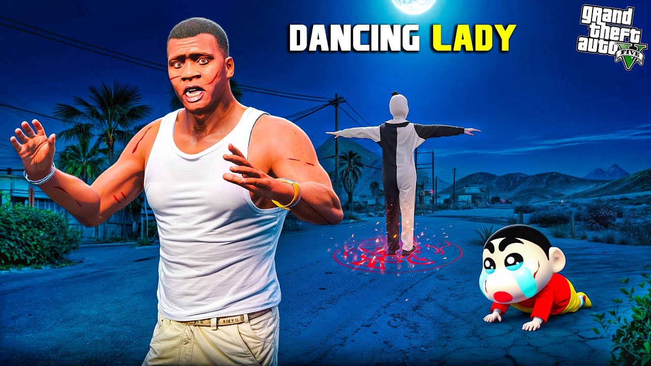 GTA 5: Franklin & Shinchan Again Trapped Dancing Lady In Gta 5 - YouTube