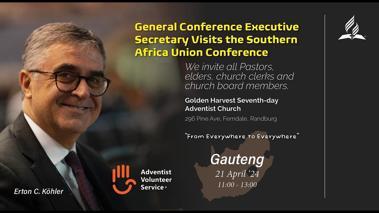 Elder Erton Köhler || GC Executive Secretary SDA || Visit to South ...