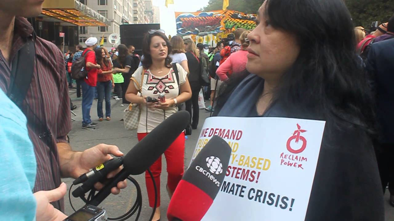 Lidy Nacpil Interviewed by CBCNews New York Peoples Climate March 21 ...