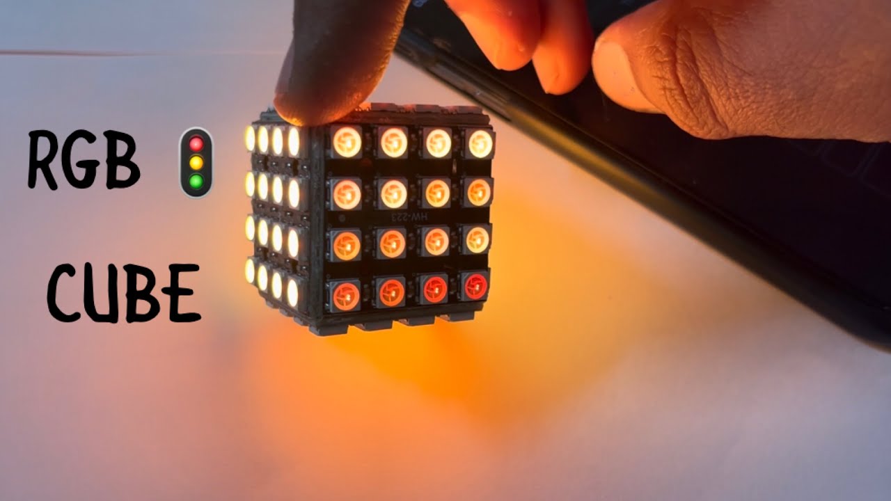 RGB 🚦 LED CUBE 🔥 कलर को कंट्रोल करें ! - YouTube
