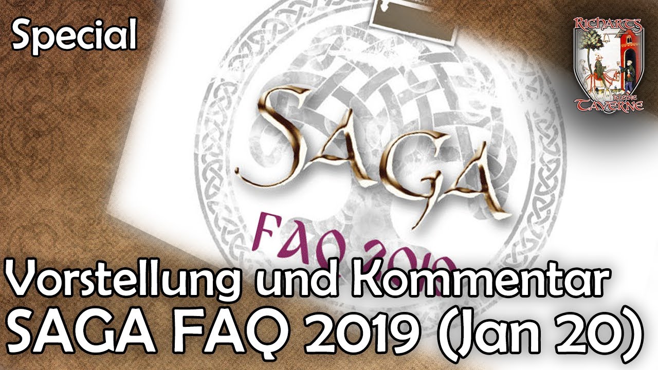 Saga Tabletop FAQ 2019 | Vorstellung & Kommentar | Januar 2020 - YouTube