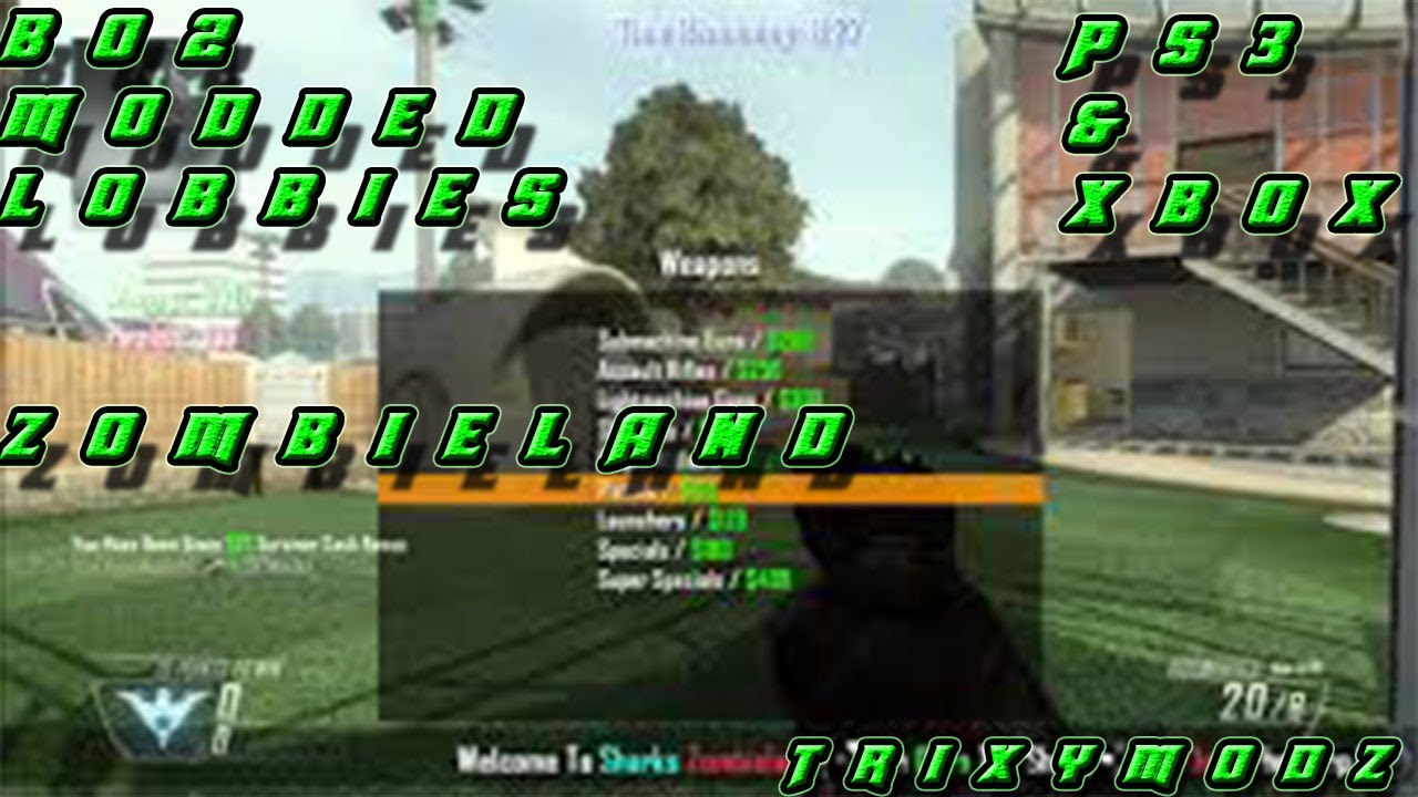 BO2 MODDED LOBBY - ZOMBIELAND PS3 & XBOX FOR EVERYONE WITH SUBS - YouTube
