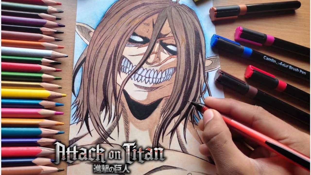 How to draw Attack titan in easy way (Attack on titan) || OG ArtSick ...