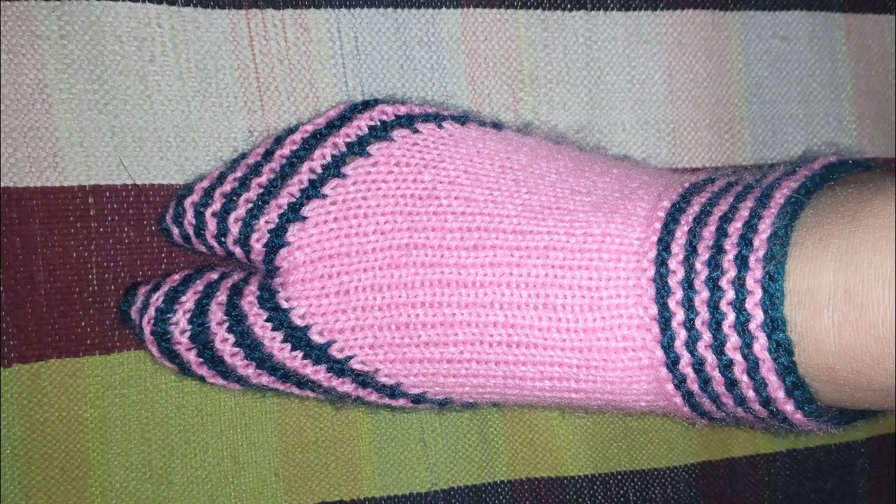 two colour socks knitting design | jurab ke design | by ...