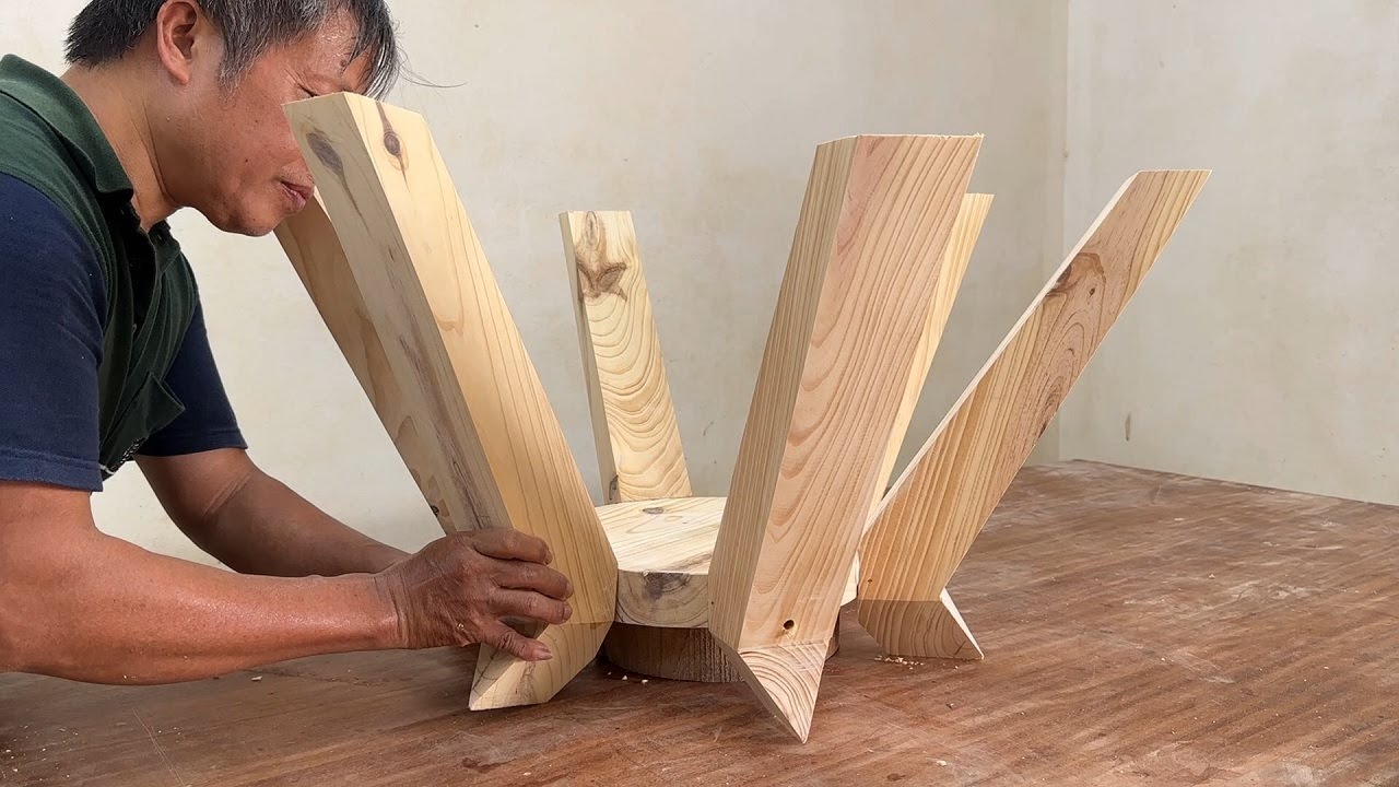 Unique Woodworking Ideas // Create A Beautiful Table // DIY - YouTube