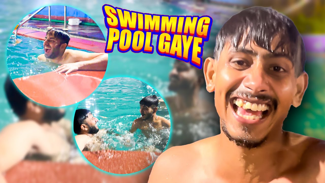 Swimming Pool Me Kiye Maje 🤩😂| #vlog #shoot #sahilkhannt | Shahid Saifi NT |#fun #comedy #swim ...