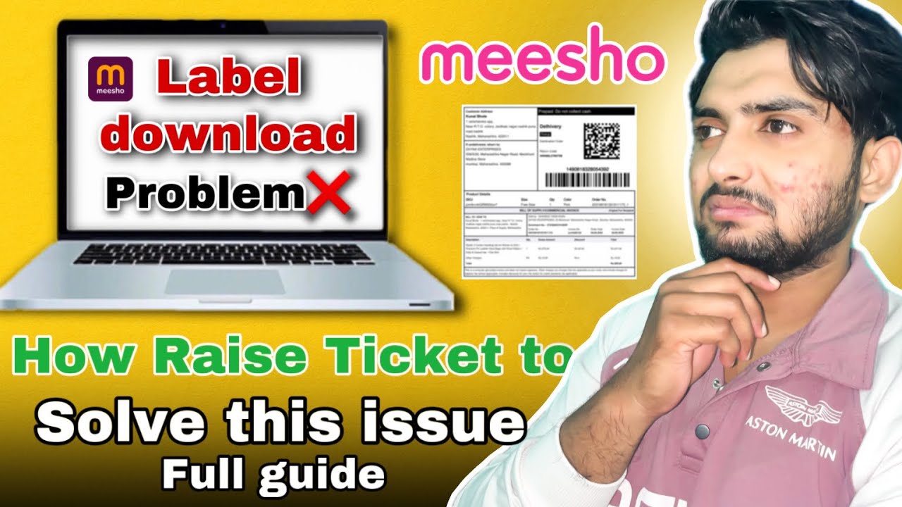 Meesho ka Label Download Nahi ho raha hai| Ticket Raise Full Guide Step ...