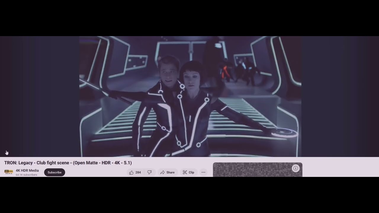 Tron Legacy club fight scene with the Tron theme song (1Brian God=6 ...