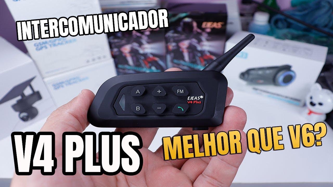 Intercomunicador para moto V4 Plus ! Melhor que V6? - YouTube