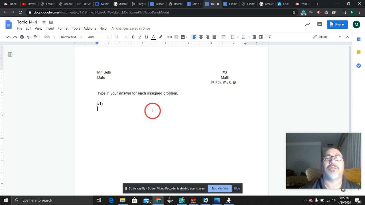 Using Math Homework Template - YouTube