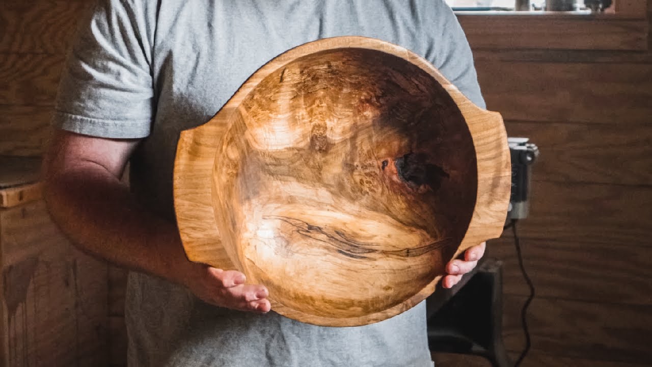 A Modern Twist on a Timeless Piece | Wood Turning a Dough Bowl - YouTube