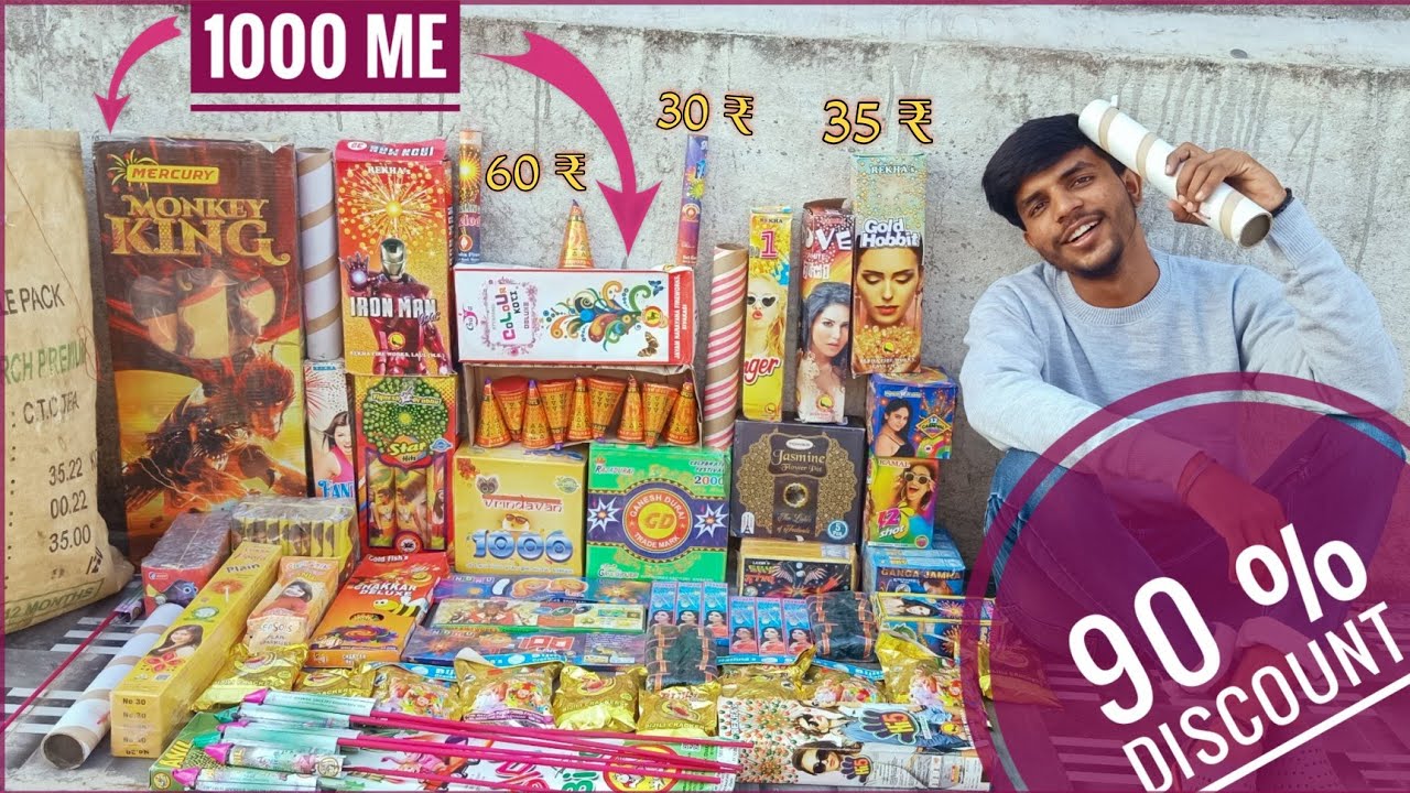 Diwali Fireworks Stash Worth 1000 | Cheapest Crakers | Diwali Crakers ...