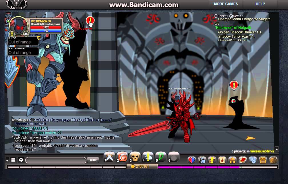 aqw getting the sightblinder axe of nulgath - YouTube