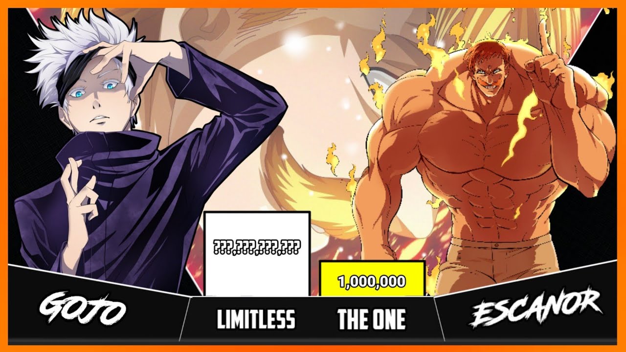 Satoru Gojo VS Escanor Power Levels - YouTube