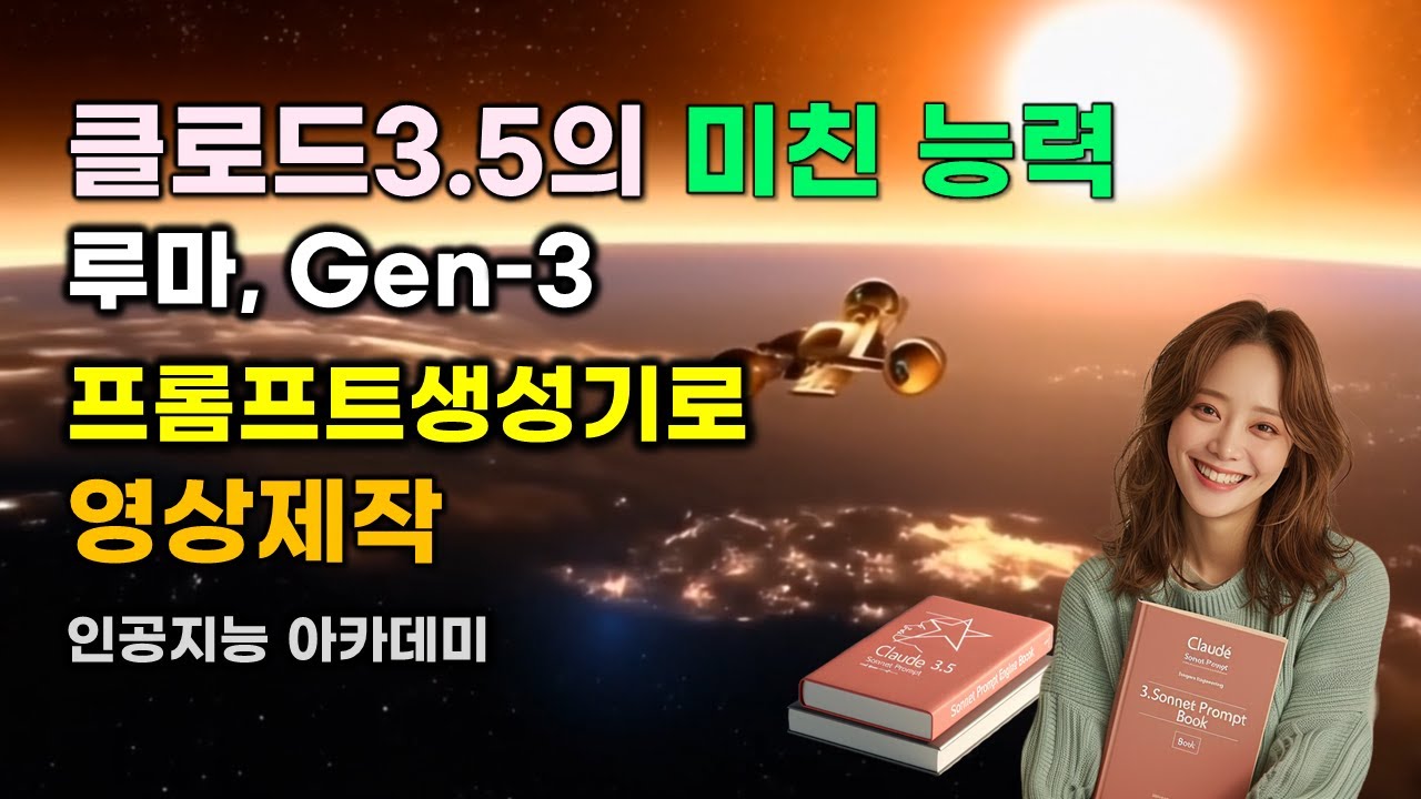 클로드소넷으로 만든 헐리우드급 런웨이 Gem 3 및 Luma 루마용 프롬프트 생성기 클로드3 클로드소넷 Luma Gen3