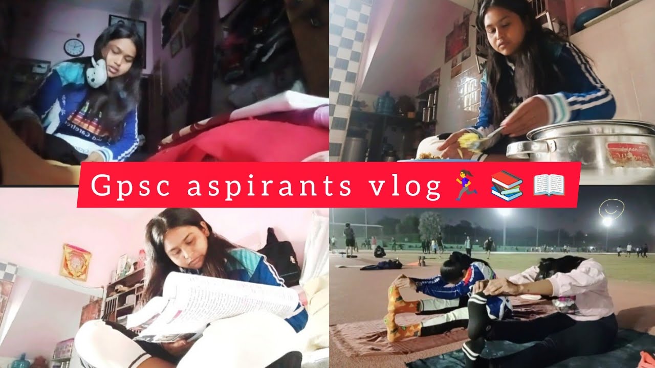 GPSC ASPIRANTS VLOG 🏃‍♀️📚📖 || Morning 🌄 To Night Study And Running Rountin Vlog || #Vlog - YouTube
