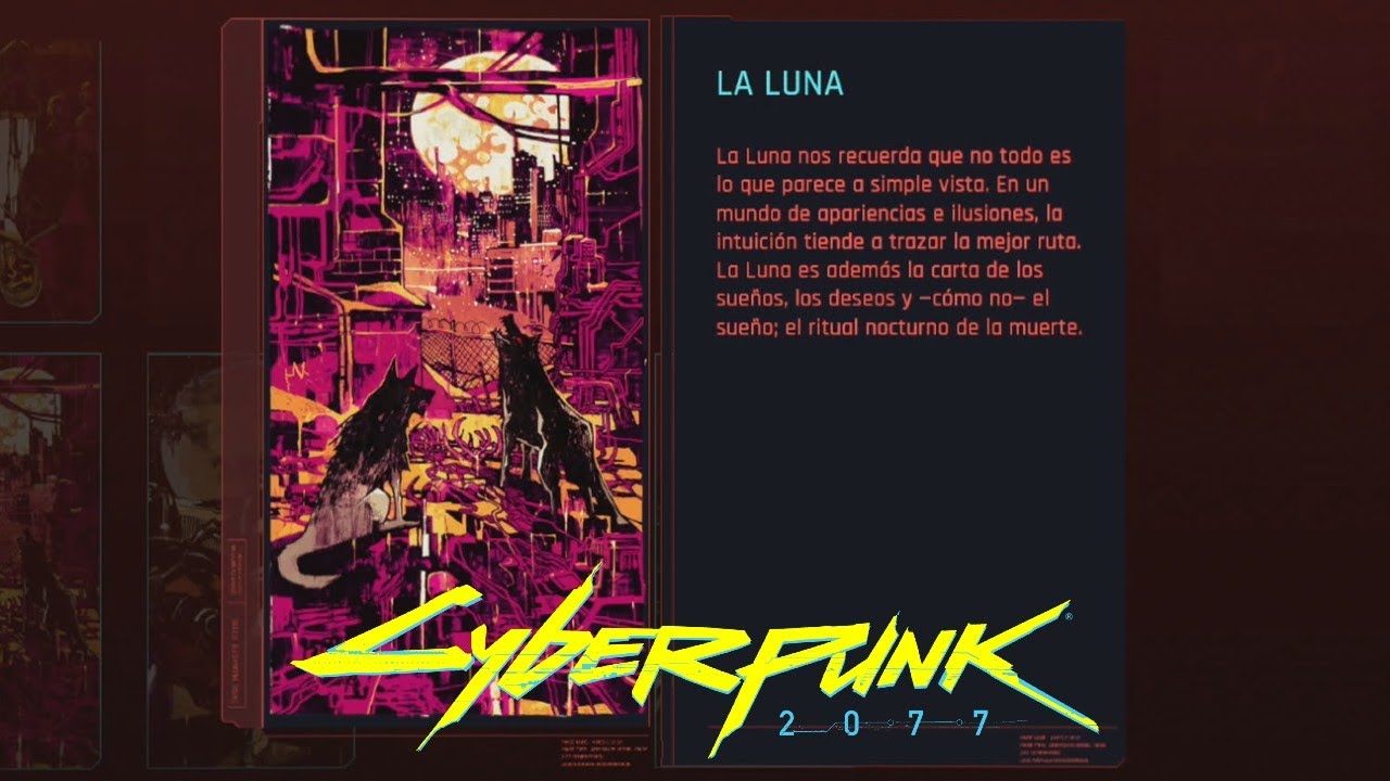 Cyberpunk 2077 la luna, carta del tarot - YouTube