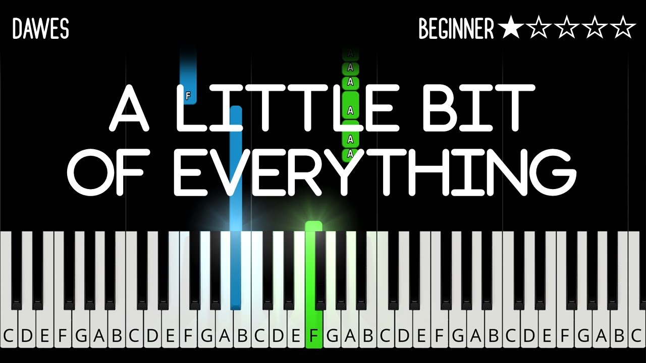 Dawes - A Little Bit Of Everything - EASY Piano Tutorial - YouTube