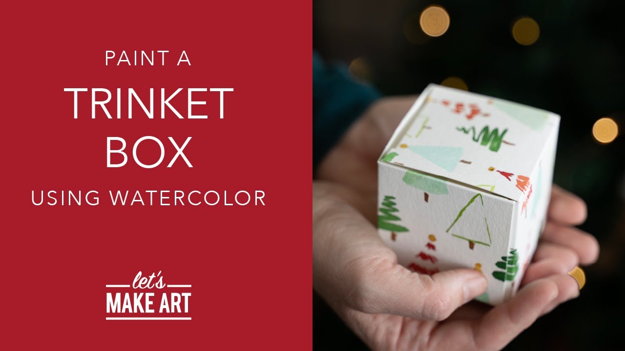 How to Paint a Watercolor Trinket Box | Mini Watercolor Painting by ...