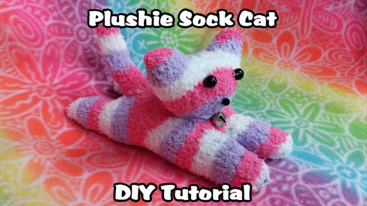 Plushie Sock Cat DIY Tutorial - YouTube