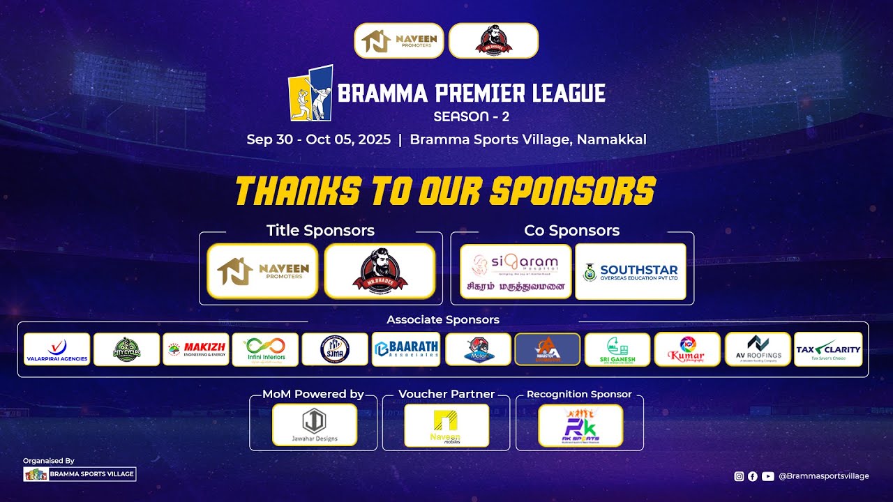 BRAMMA PREMIER LEAGUE SEASON - 2 - Day 05 - YouTube