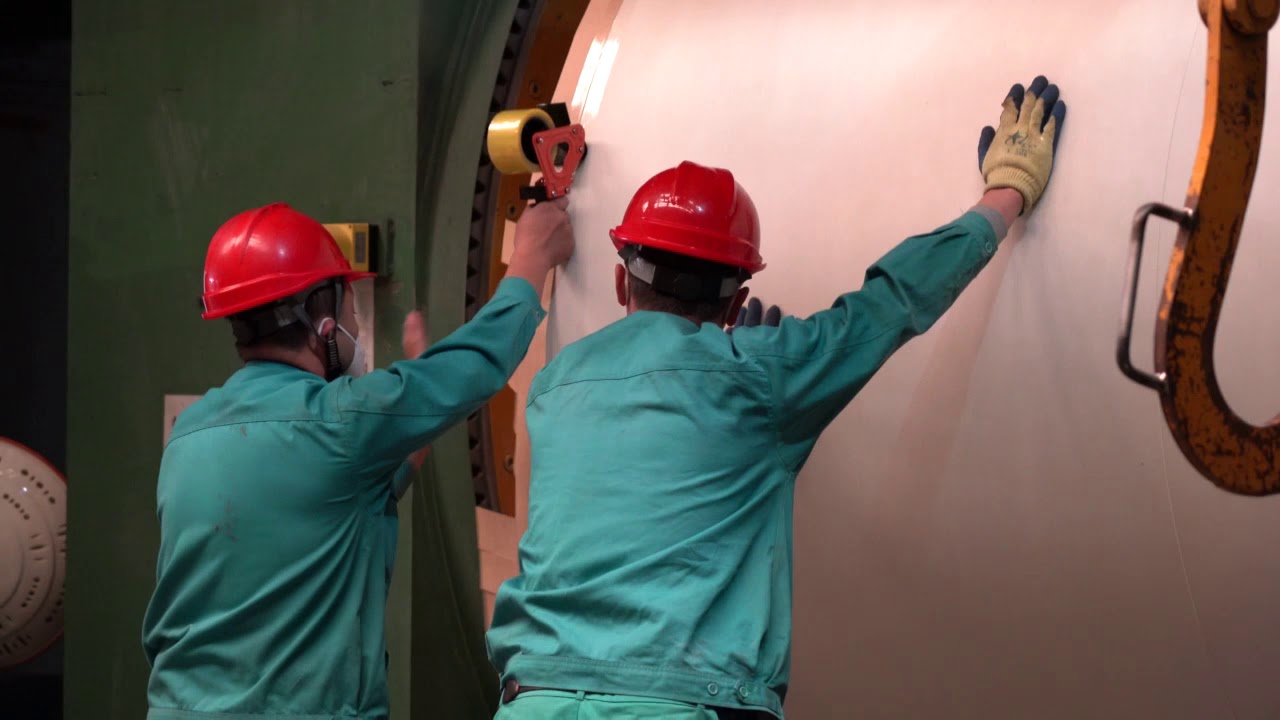 EFG Wet Felt Production Line, Non Woven Fiberglass Mat - YouTube