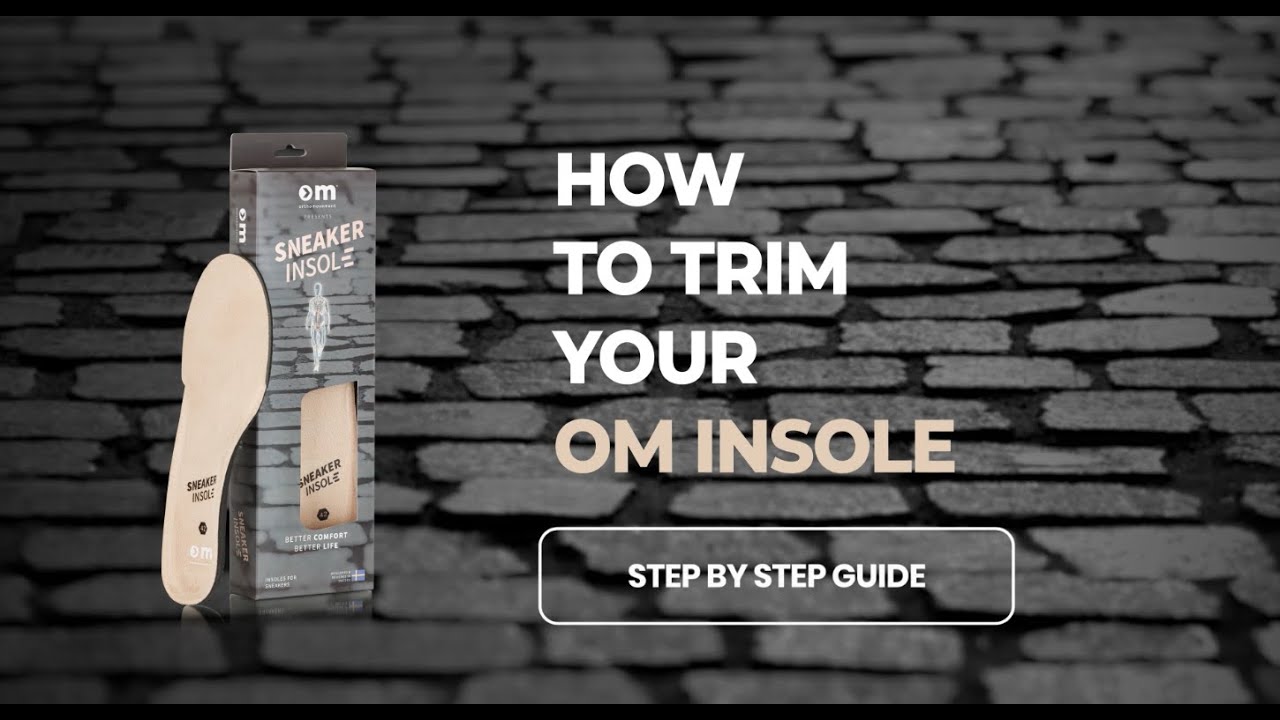 How to trim Ortho Movement insoles - YouTube