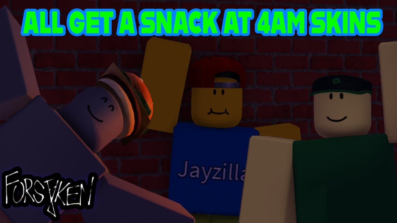 All Get a Snack at 4AM skins in Forsaken (Roblox) - YouTube