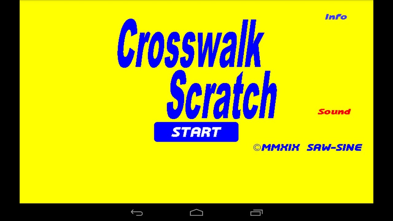[GAME] Crosswalk Scratch Demo - YouTube