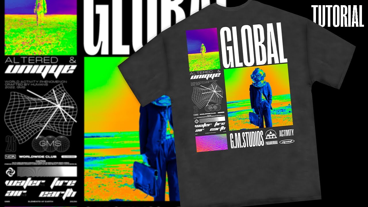 T-SHIRT GRAPHIC DESIGN TUTORIAL - YouTube