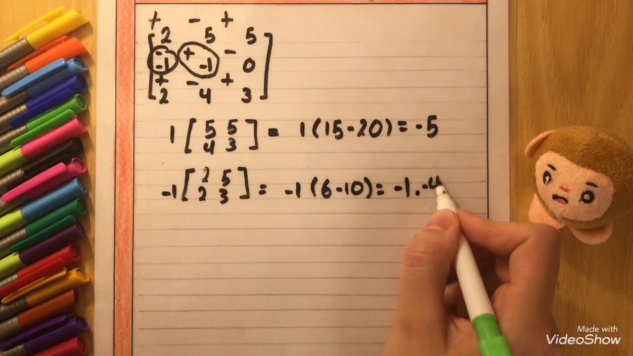 Minors and cofactors ••• class 14 linear algebra - YouTube
