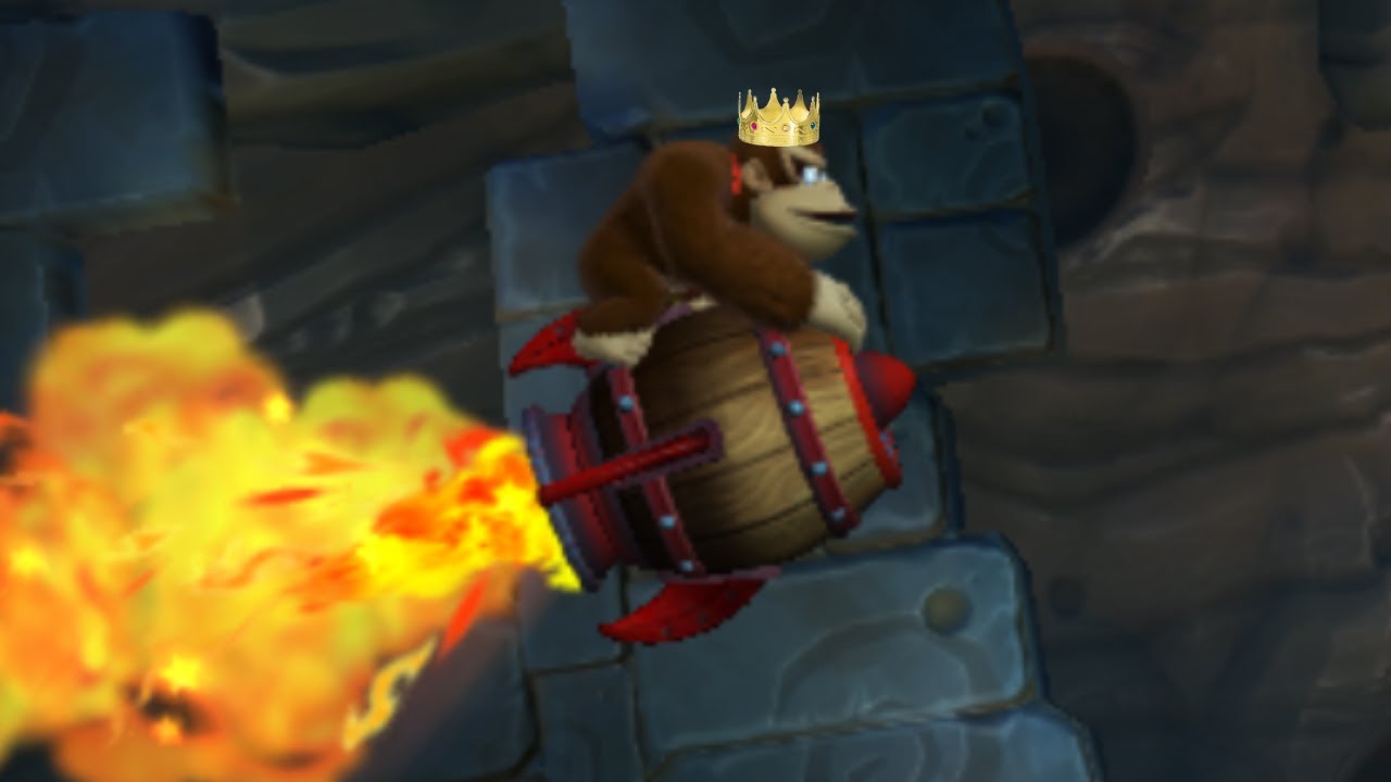 The rocket barrel king returns. (Donkey Kong Country Tropical Freeze ...