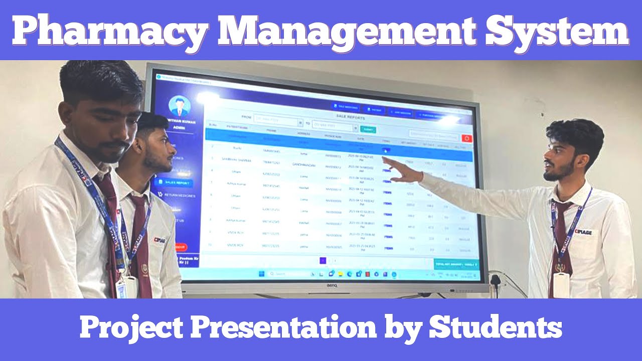 Final Year Student Project Presentation on Medical Shop Management ...