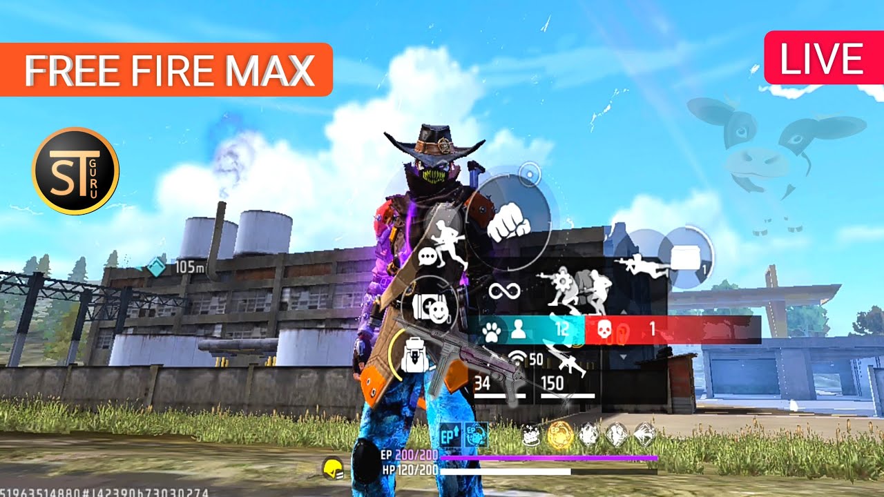 Free Fire Max My New ID GamePlay - START GURU is Live - YouTube