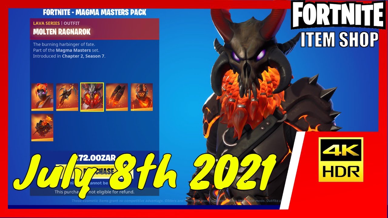 Fortnite Item Shop Today July 8th 2021 - Fortnite Magma Masters Pack ...
