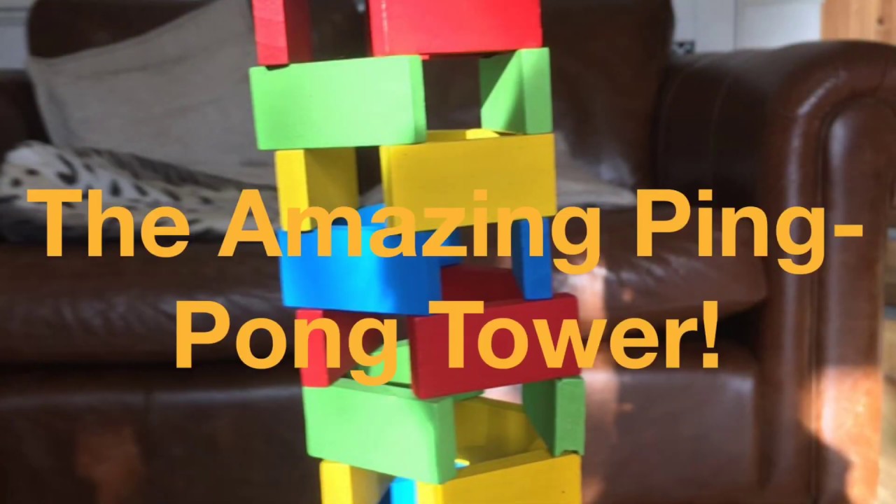 The Amazing Ping-Pong Tower! - YouTube