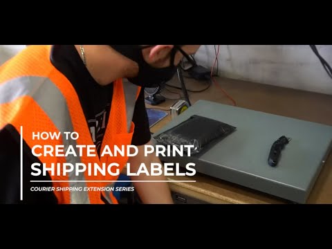 Courier Shipping: Create and Print Shipping Labels - YouTube
