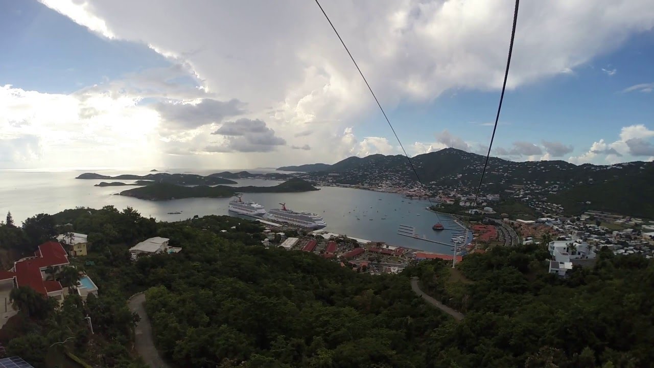 St. Thomas Paradise Point Trip Down the Mountain - YouTube
